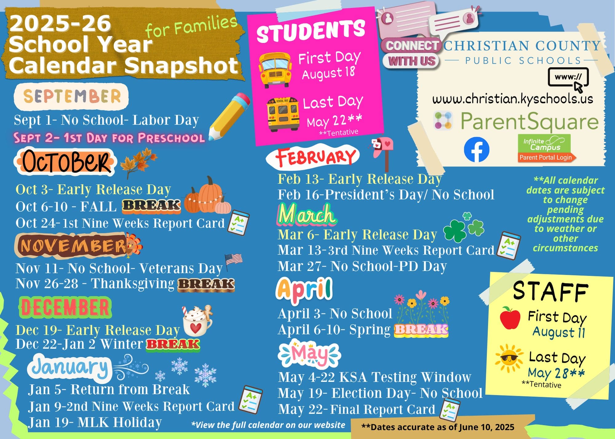 While the kids are out for the summer, officials with the Christian ...